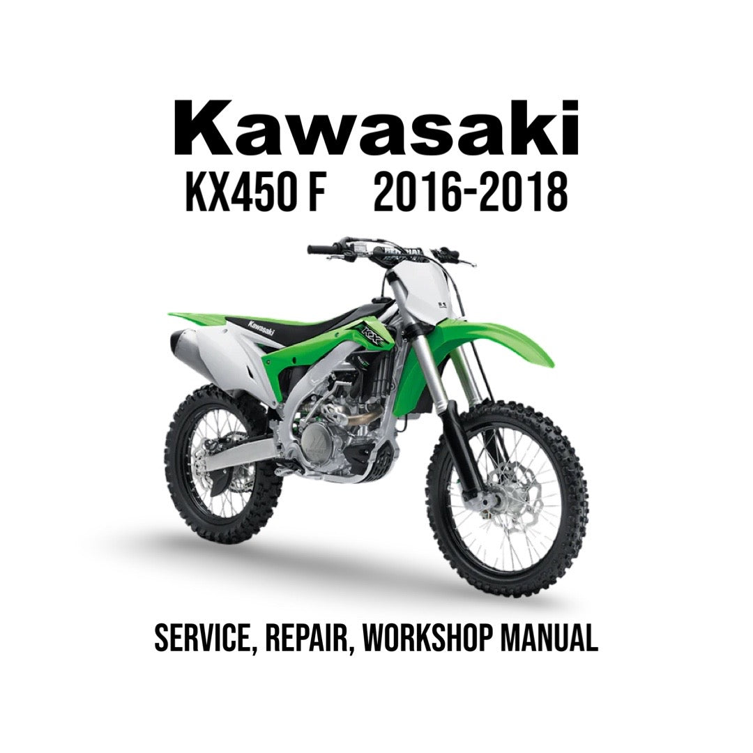 Kawasaki KX450F KXF450 2016-2018 Service Manual – Dr. E Manuals